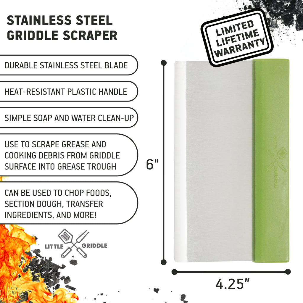 Griddle Scraper for Stainless Steel Griddles – Little Griddle
